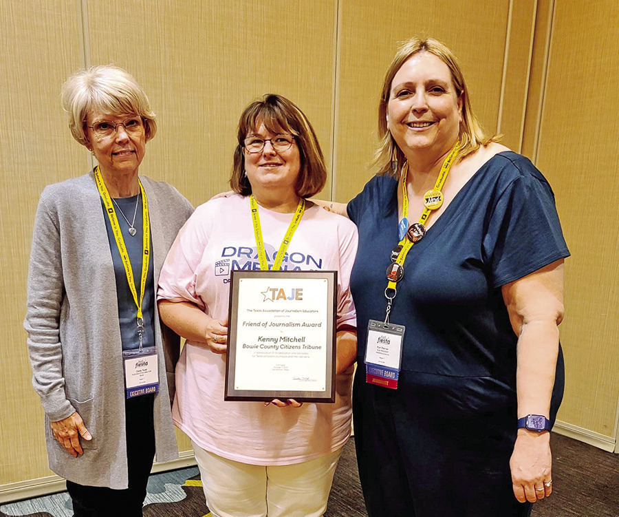 Tribune publisher honored by TAJE | Mount Pleasant
